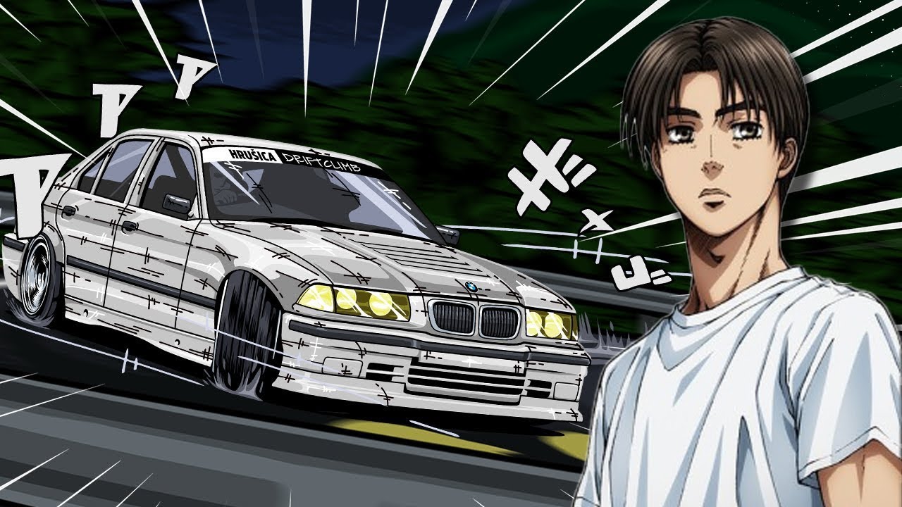 Initial D but in Europe BMW E36 - YouTube