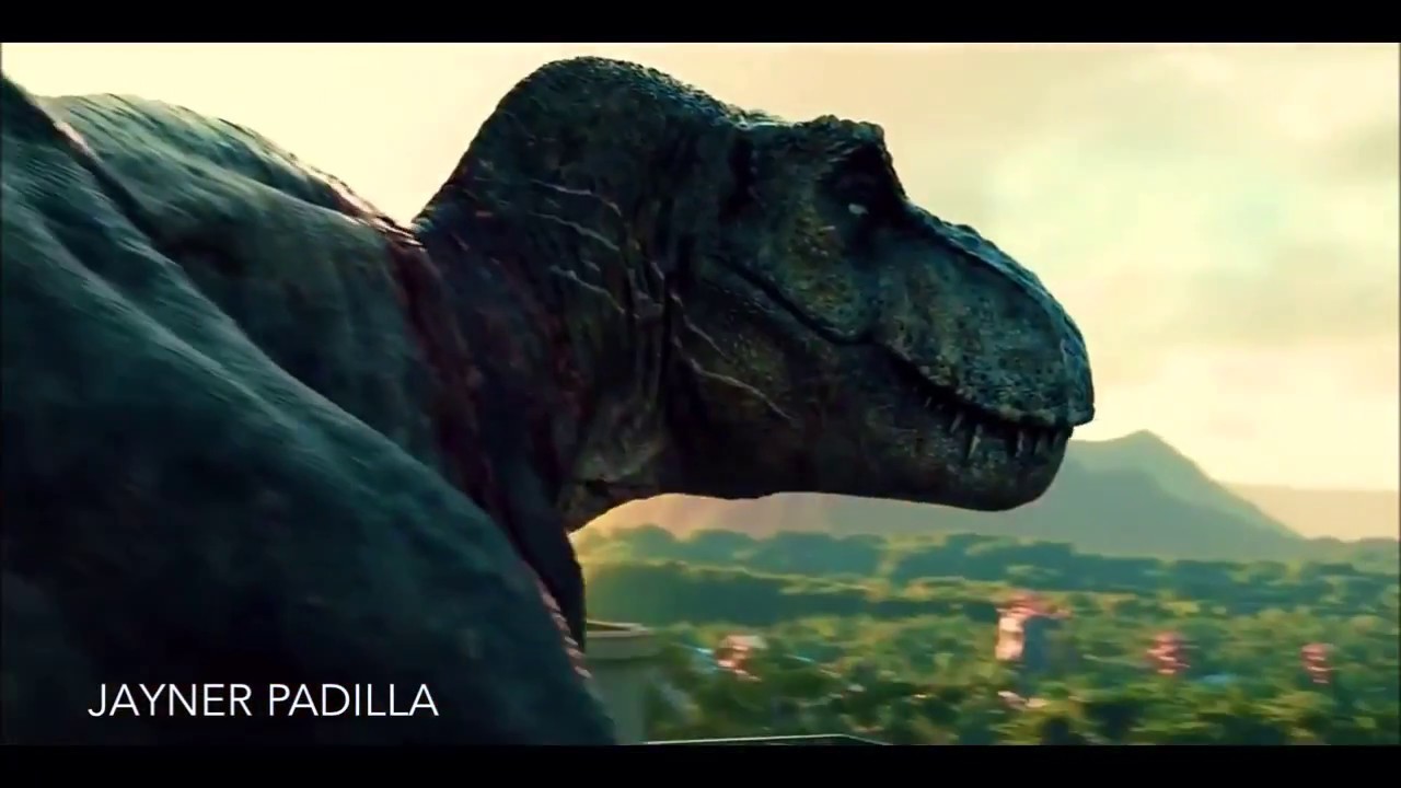 correct jurassic world ending (T-REX ate too much) - YouTube