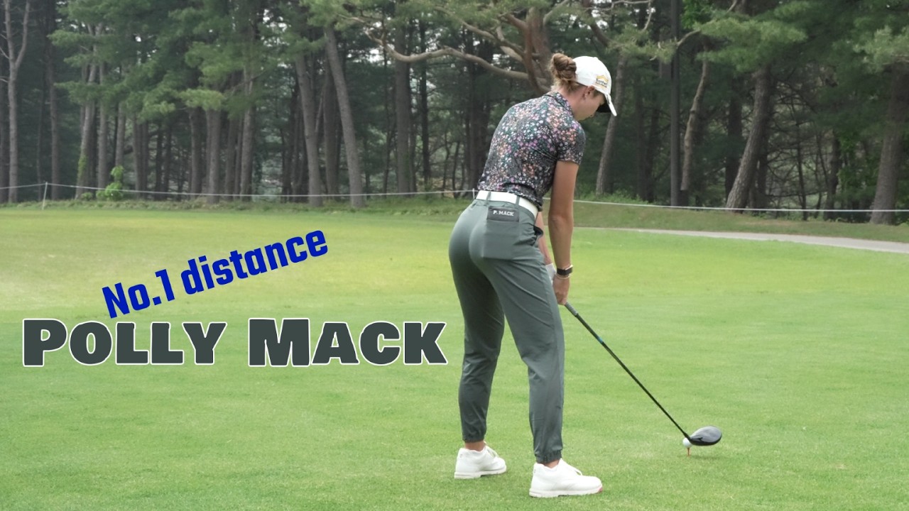 This is Polly Mack who ranked #1 in LPGA average driver distance. - YouTube