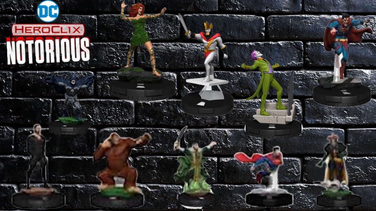 DC Heroclix Notorious Pre-Release Spoilers Review - YouTube