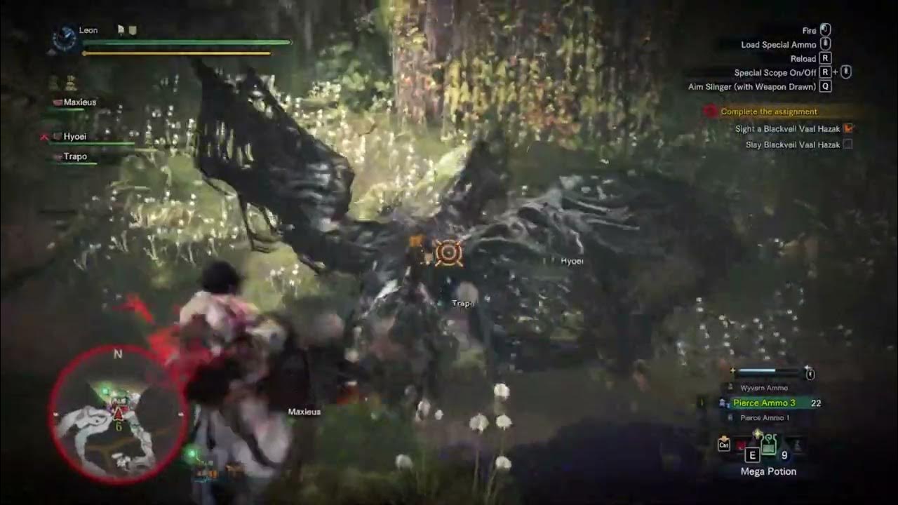 [13] MHW - Blackveil Vaal Hazak Hunt - BRUUUUH - YouTube