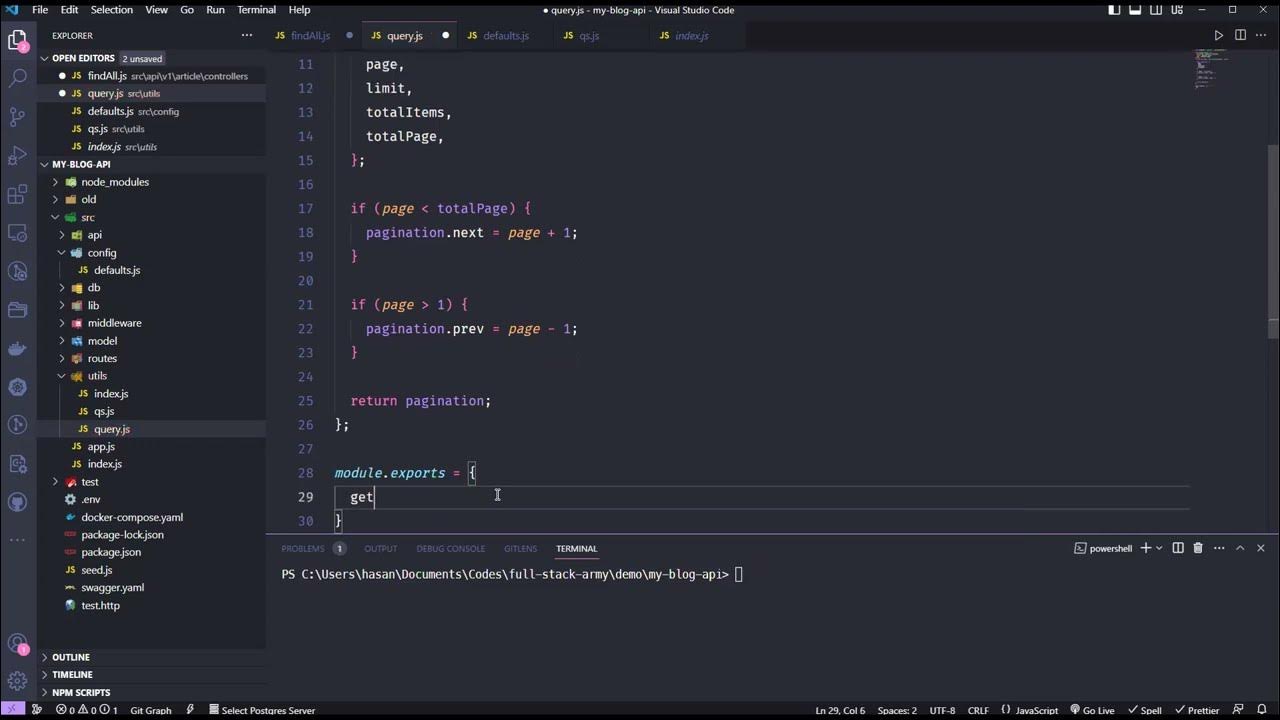 Lecture 121: Blog API Refactor and Find Single Items Controller (Part 2) | Full-Stack Army - YouTube