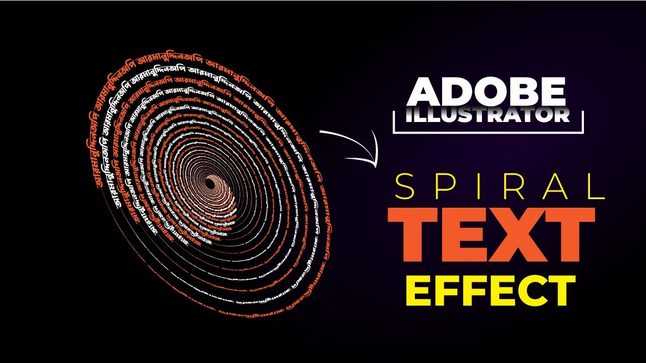 How To Make A Spiral Text Effect In Illustrator CC Trendy Text How To Make A Spiral Text Effect In Illustrator CC Trendy Text
