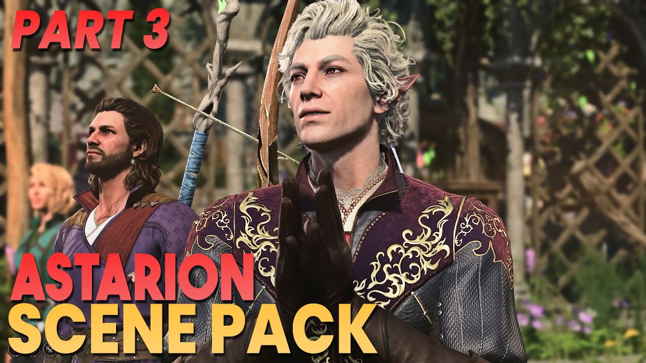 Astarion Scene Pack (PART 3) || Baldur's Gate 3 || 1080p, 60FPS - YouTube