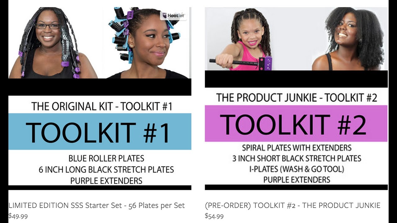 [42] Stretch Natural Hair Without Heat | CWK Girls SSS Plates Unboxing ...