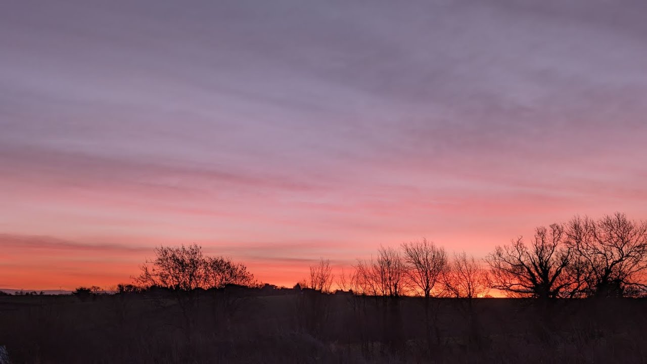 Sunrise this morning midlands UK 31st January 2024 #sunrise #fields ...