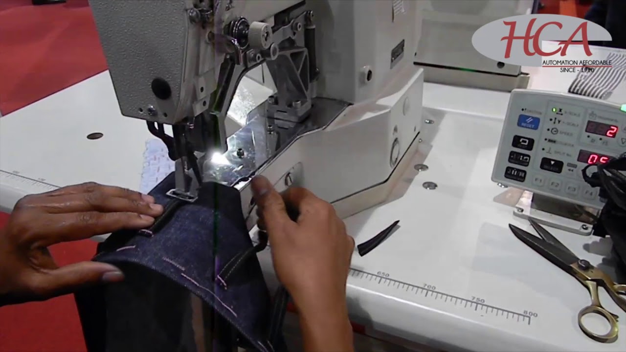 Duke 430 Bartack Sewing Machine - YouTube