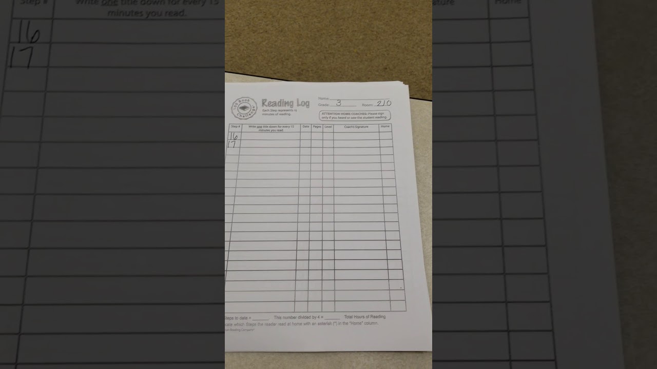 ARC Reading Log - YouTube