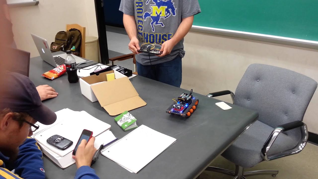 Wireless Arduino Accelerometer Robot for Robotics class - YouTube