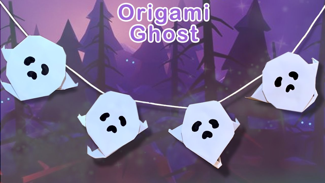 Halloween Origami Paper Ghost| Spooky Home Decor| Easy Origami for ...