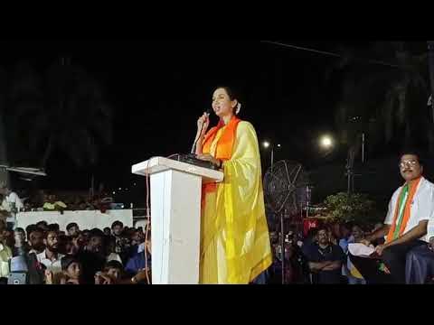 Goan Reporter: South Goa BJP candidate Pallavi Dempo speaking at a corner meeting in Murmugao ...