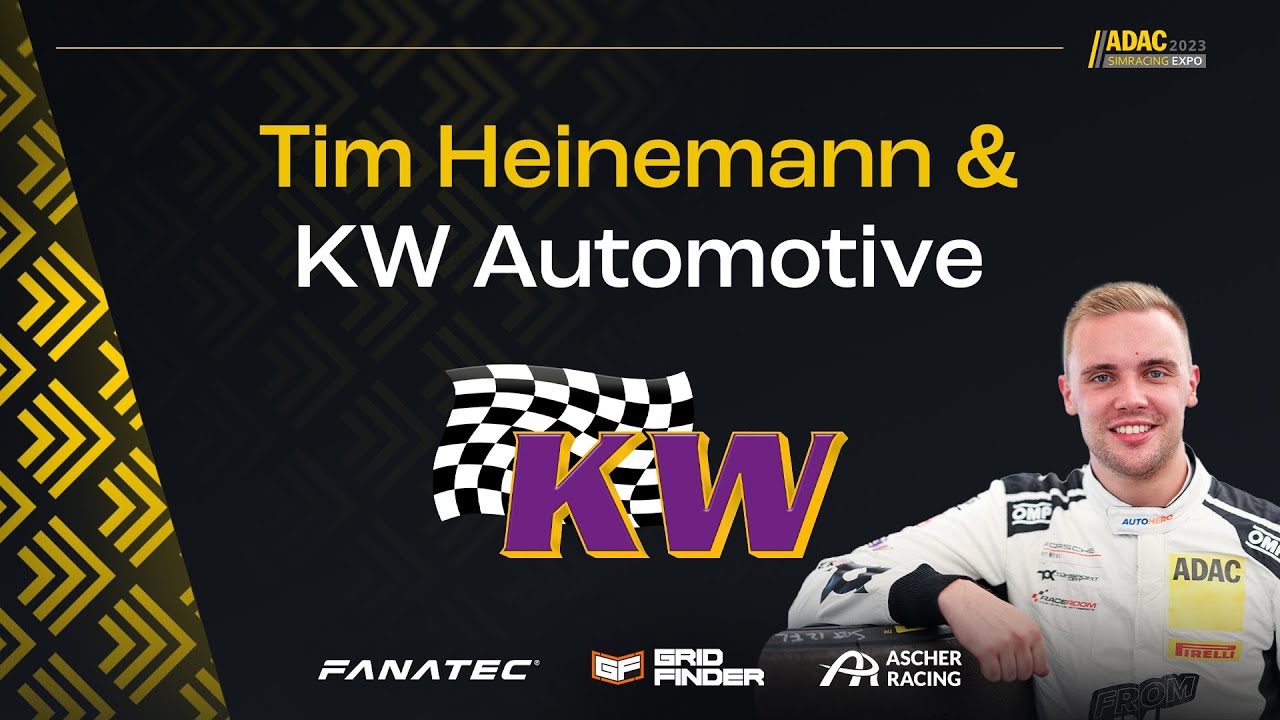 ADAC SimRacing Expo 2023: Tim Heinemann & KW Automotive | Day 2 - YouTube