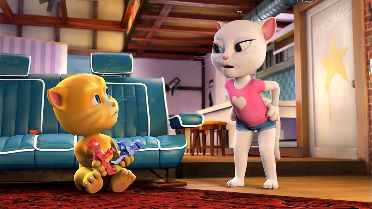 talking angela and friends | talking tom shorts | competition - YouTube