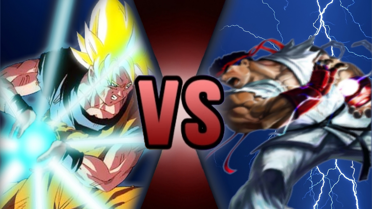 RYU VS GOKU - YouTube