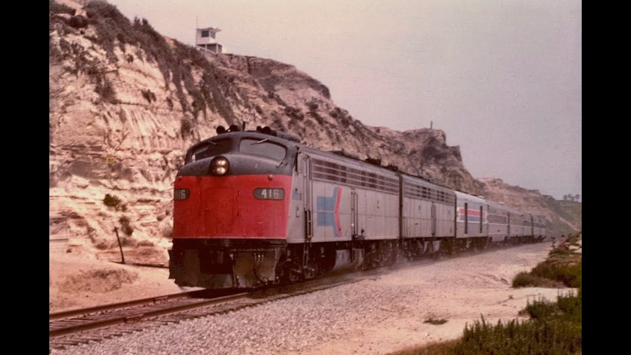 Early Amtrak in Southern California - YouTube