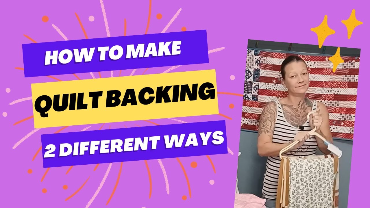 How To Piece Quilt Backing - YouTube