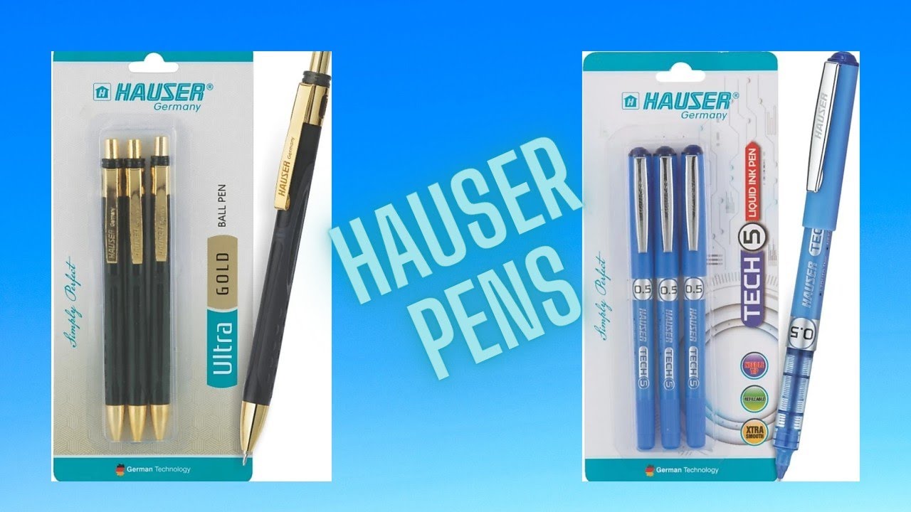 Hauser pens haul// Hauser pens review// shop smart Stationary hauls ...