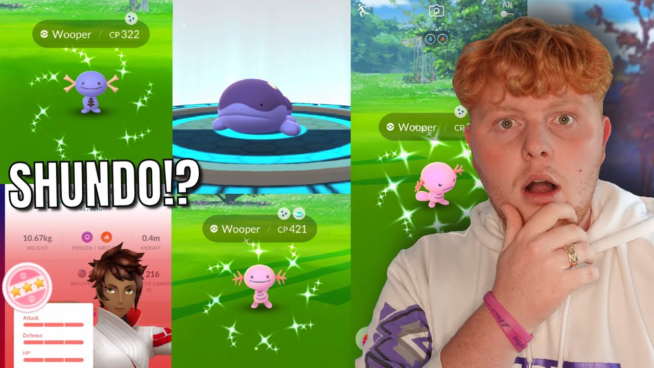 NO WAY!! 4 SHUNDO Wooper Checks! Wooper Community day Pokemon Go! - YouTube