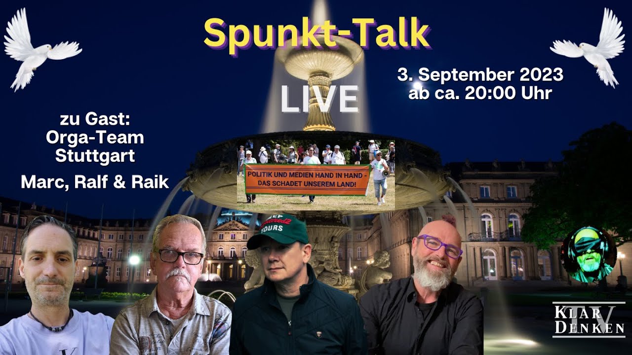 LIVE | SPUNKT-TALK mit dem Orga-Team Stuttgart, Demo 30. September ...