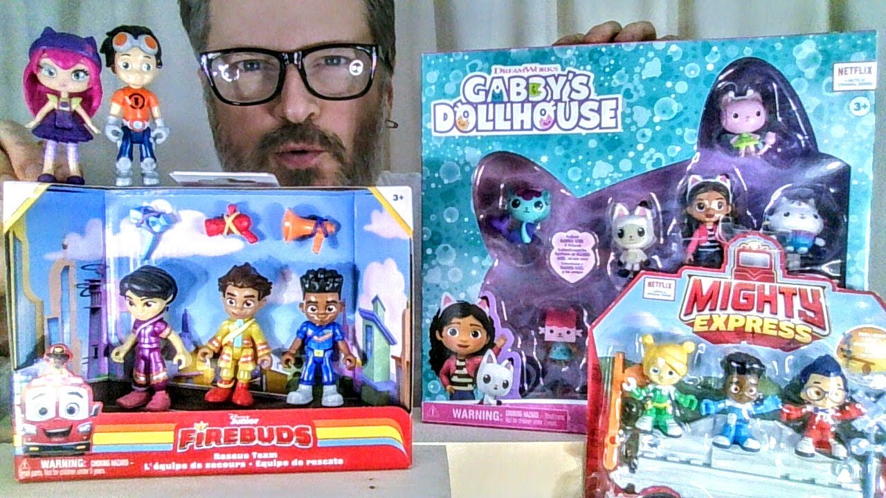 Spin Master Toy Figures Gabby's Dollhouse Firebuds Mighty Express ...