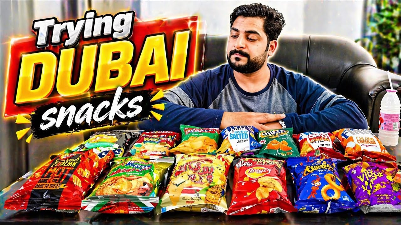 Trying Arab snacks ft. Dubai | Snacks Review | Reaction Video | Vlog 7 ...