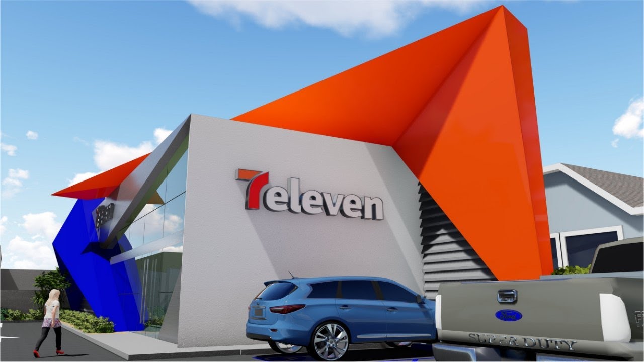Modern Gas Station 7 Eleven Unocal - YouTube
