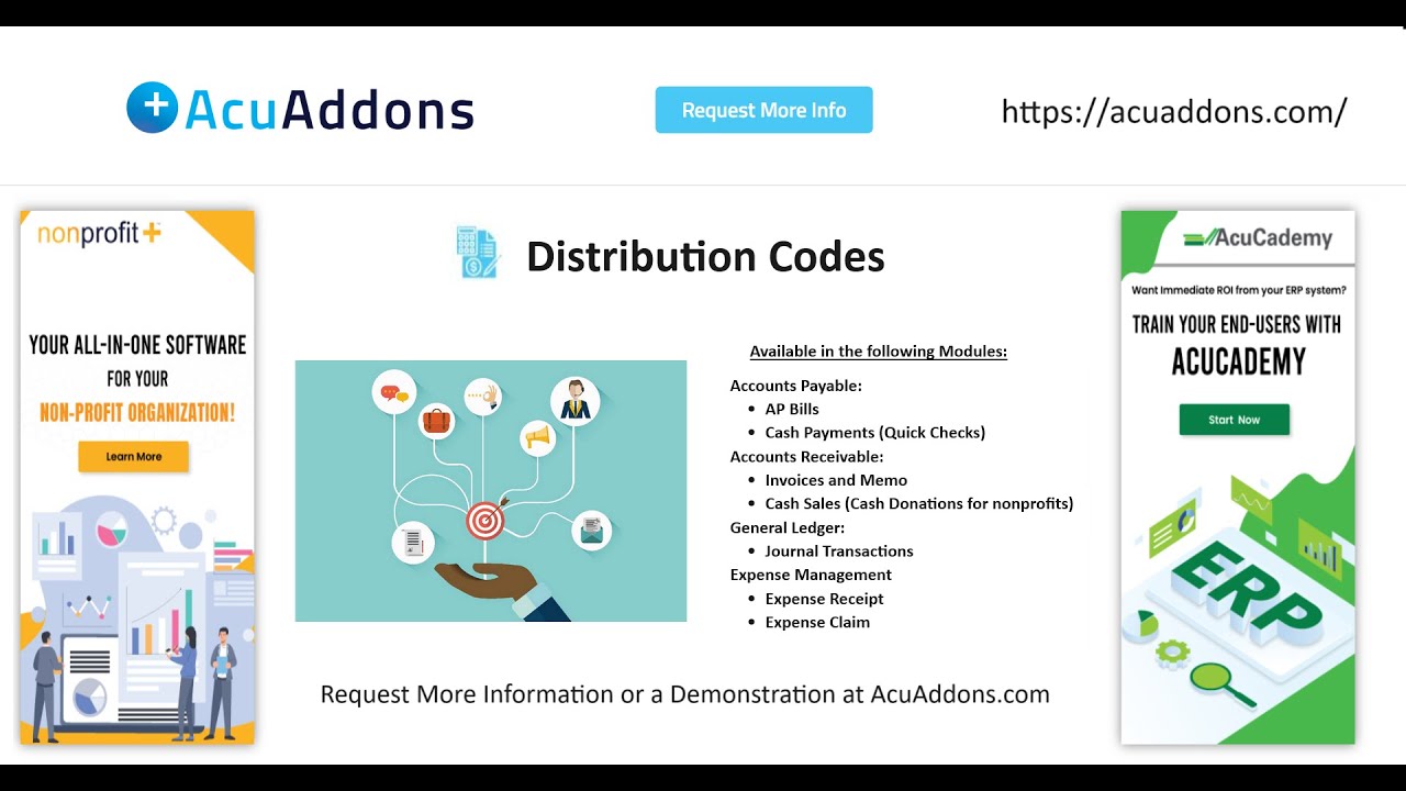 Acumatica Addons for Distribution Codes - YouTube