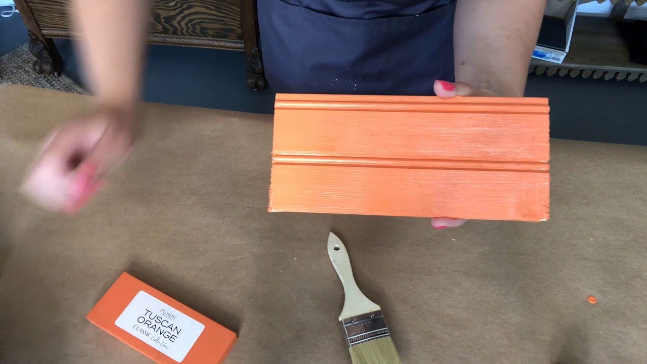 Fusion Mineral Paint in Tuscan Orange - YouTube
