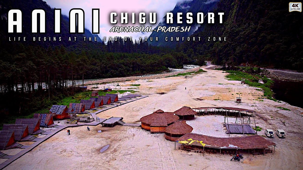 ANINI | CHIGU RESORT | DRONE VIEW | #amazingtrekker #arunachalpradesh # ...