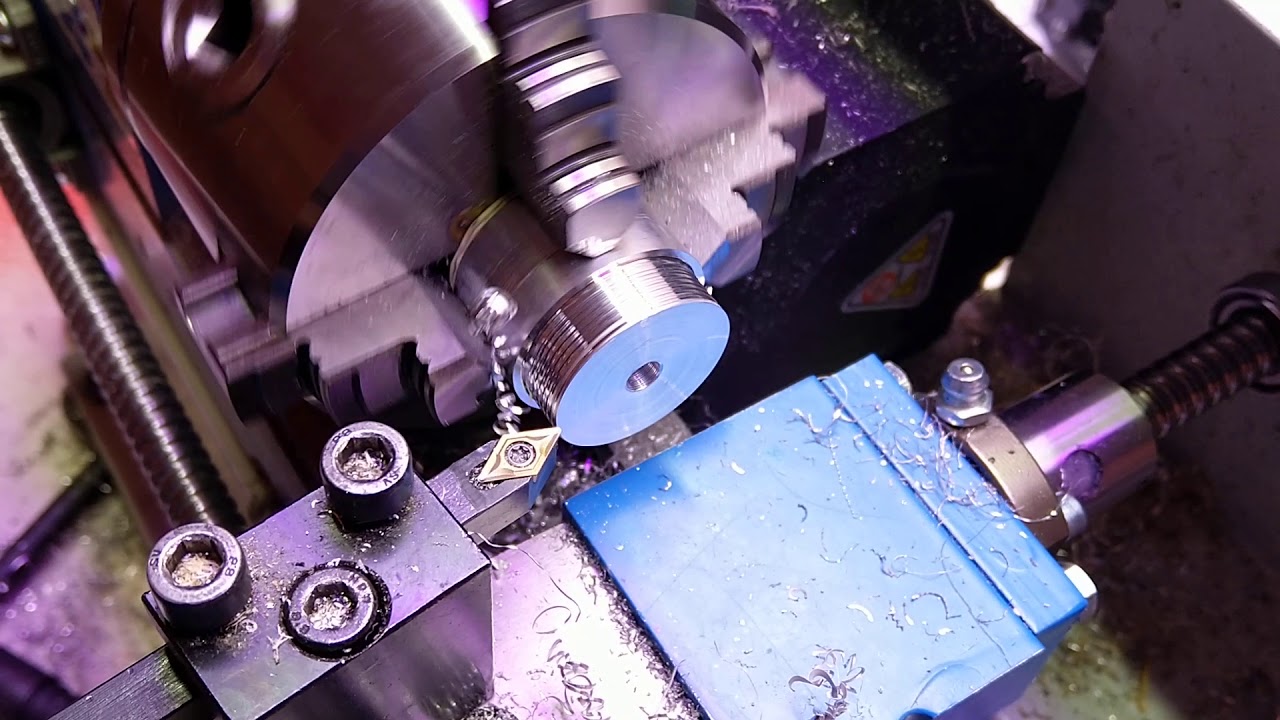 ATC. Piston cylinder back end block threading... - YouTube