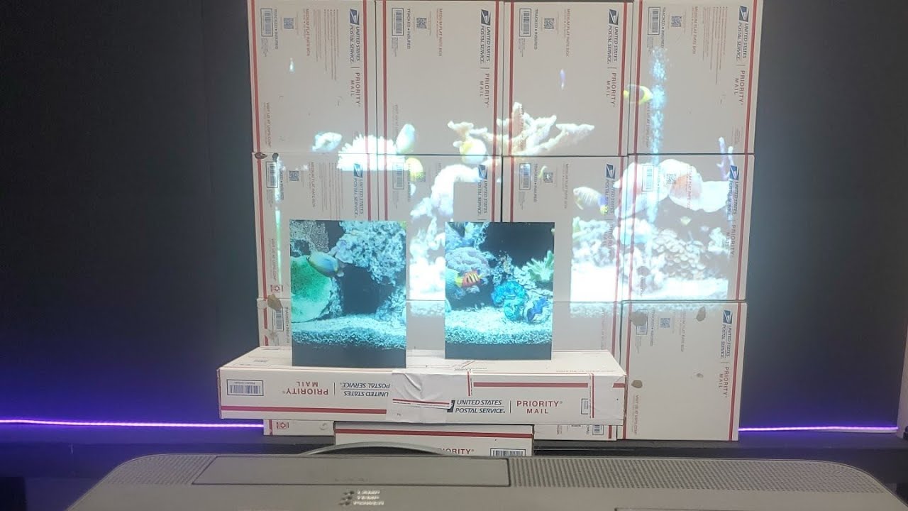 New ILEG ABSOLUTE BLACK INFINITY [2] projector screen tile system - YouTube