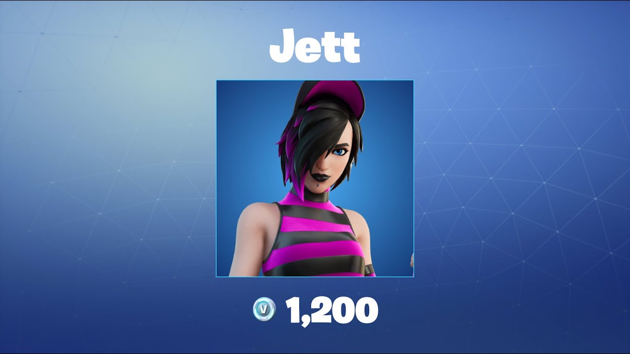 Jett | Fortnite Outfit/Skin - YouTube