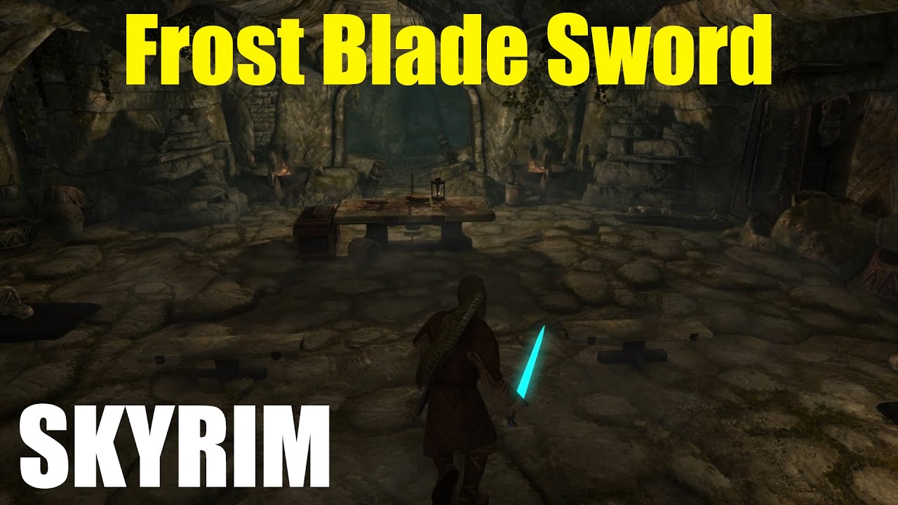 Frost Blade Mountain King Sword - The Elder Scrolls V: Skyrim - YouTube
