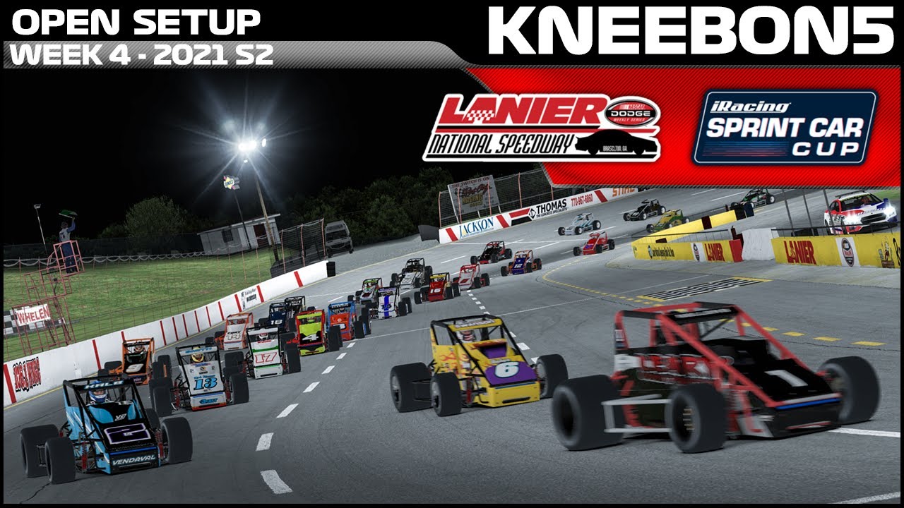 Sprint Cars - Lanier National Speedway - iRacing - YouTube