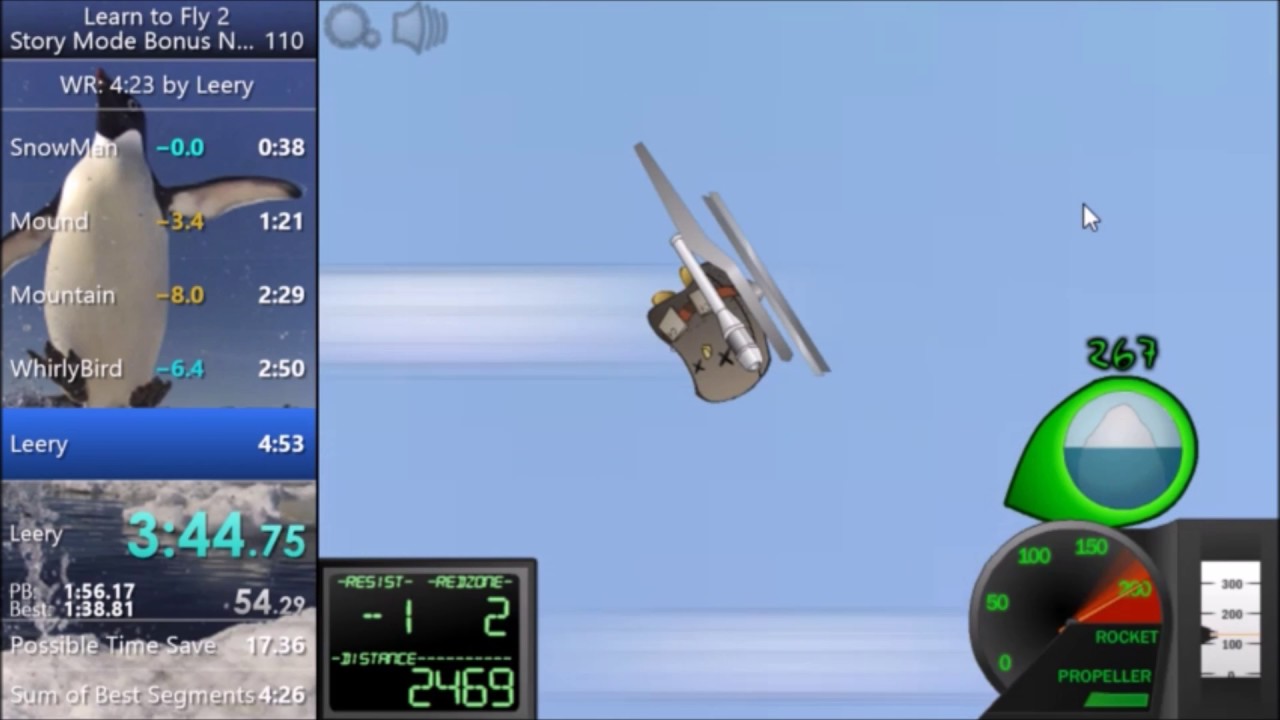 Learn to Fly 2 in 4:50 - YouTube