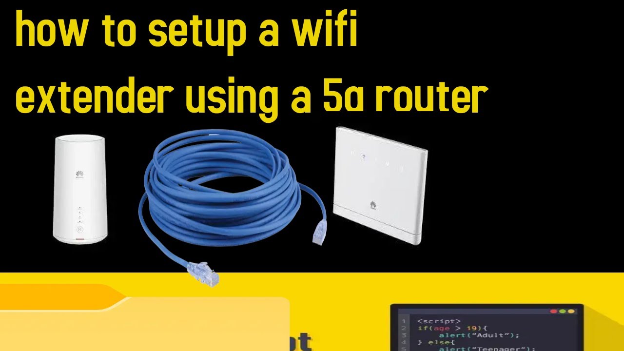 how to setup a wifi extender using a 5g router - YouTube