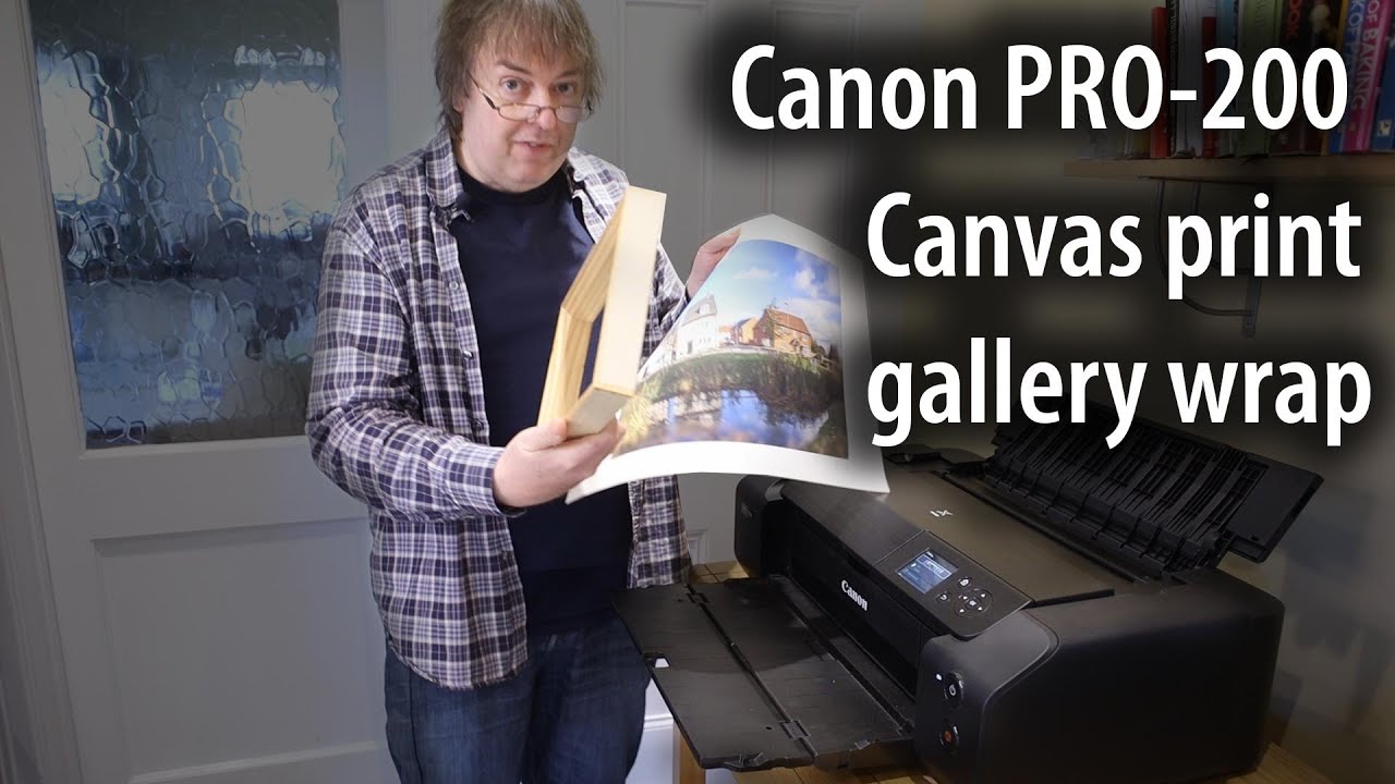 Canon Pro 200 gallery wrap canvas print using cut sheets of canvas ...