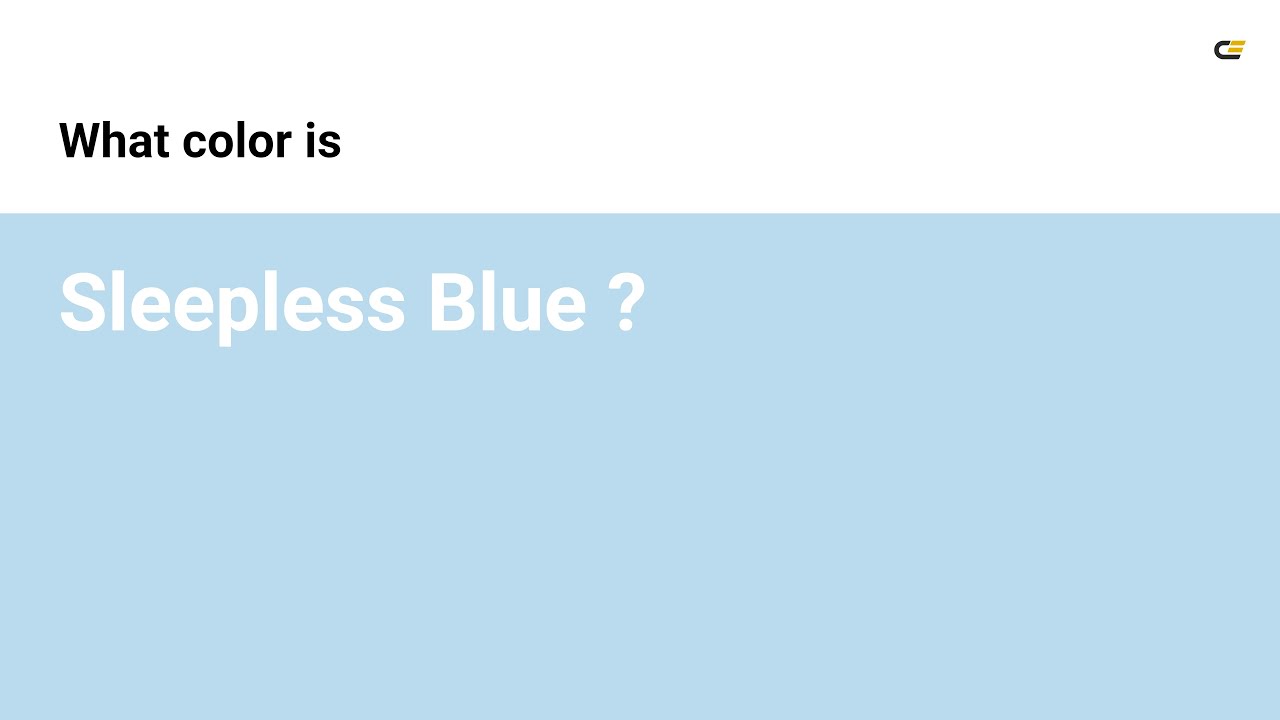 Sleepless Blue color #badbed hex color - Blue color - Warm color badbed ...