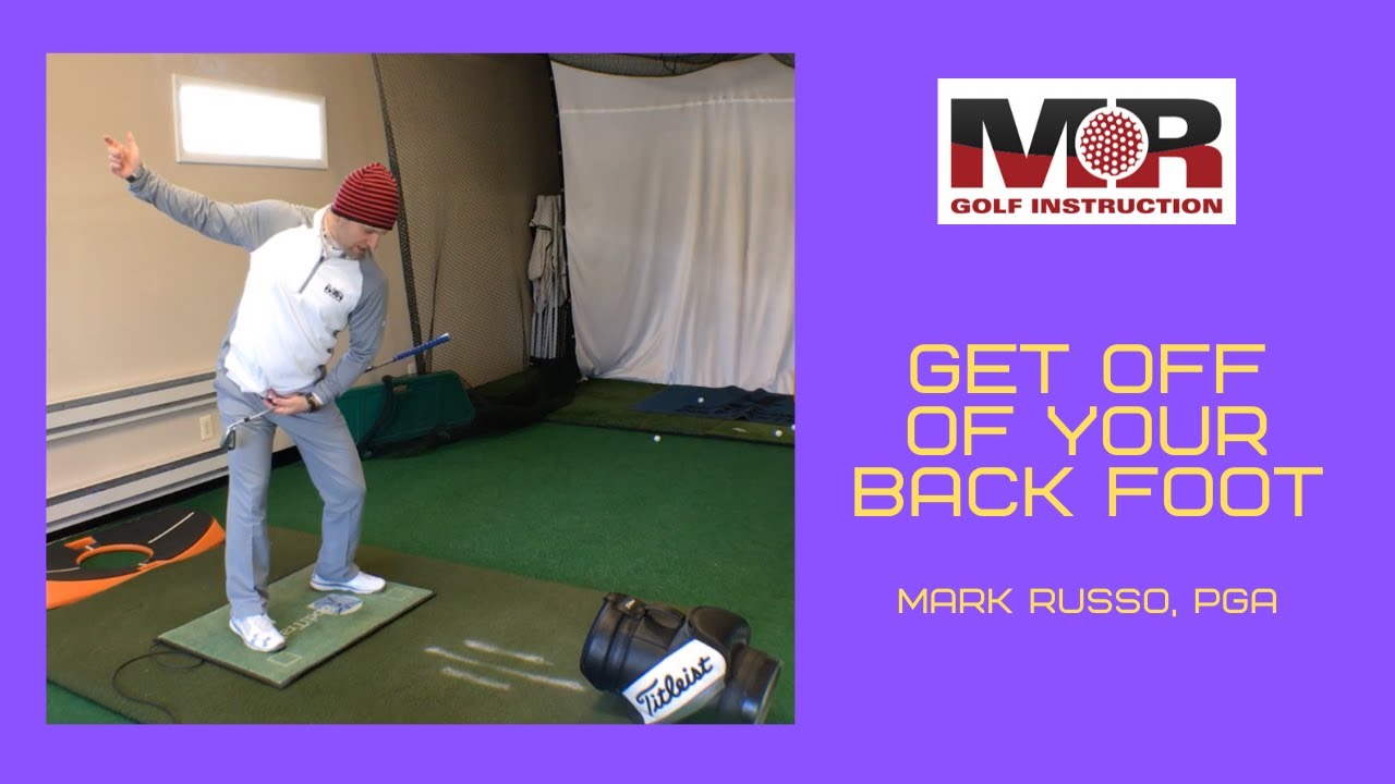 MR GOLF: GET OFF OF YOUR BACK FOOT (NO HANG BACK) - YouTube