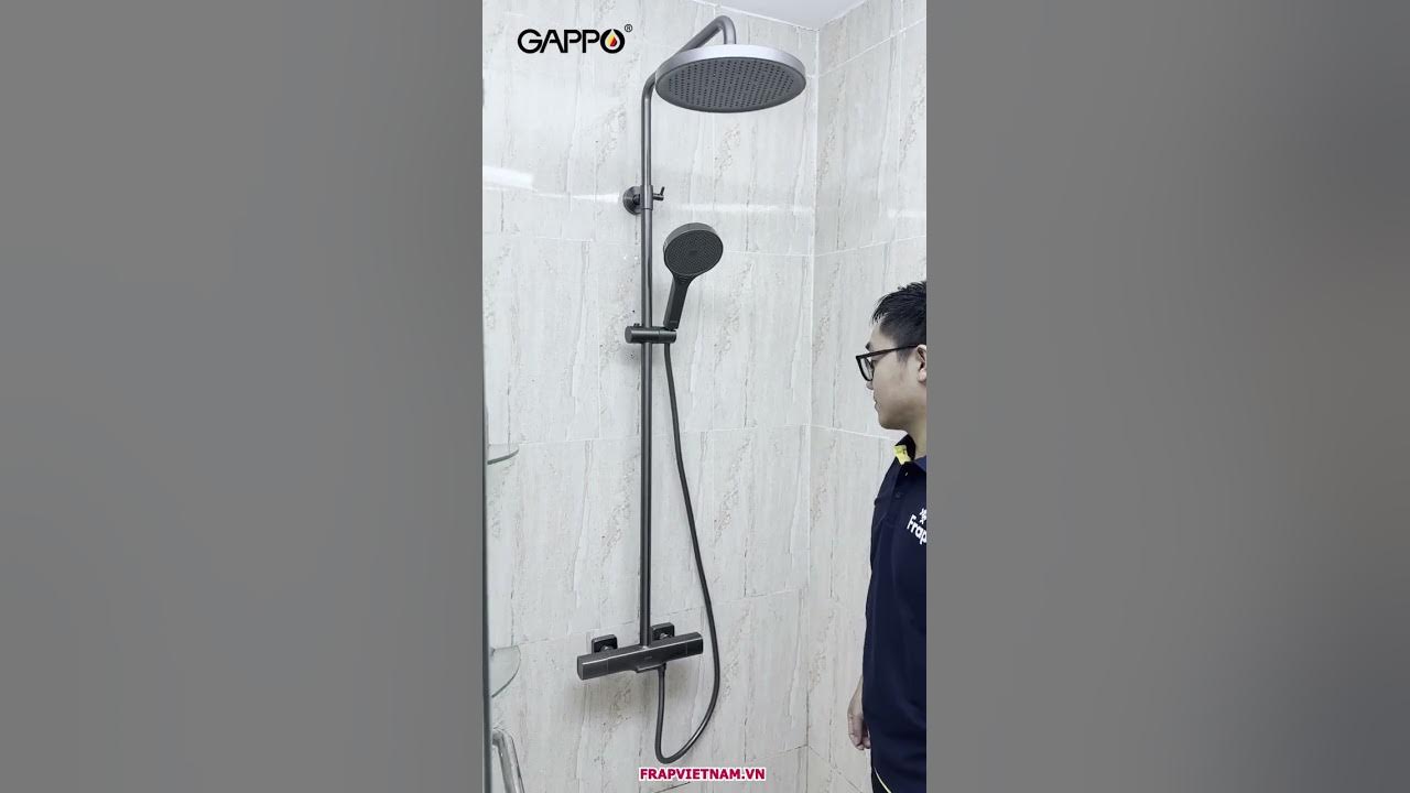 Test nước sen cây tắm khóa nhiệt độ Gappo G2495 79 - YouTube