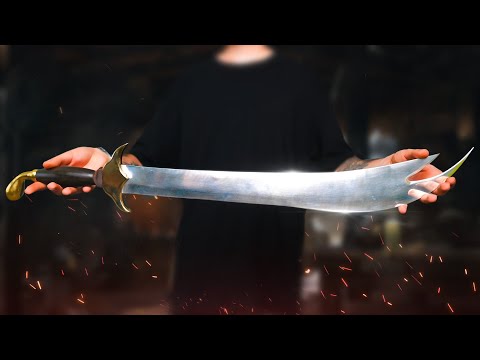 Zulfikar made a Sword out of ordinary scrap metal! Incredibly sharp and ...