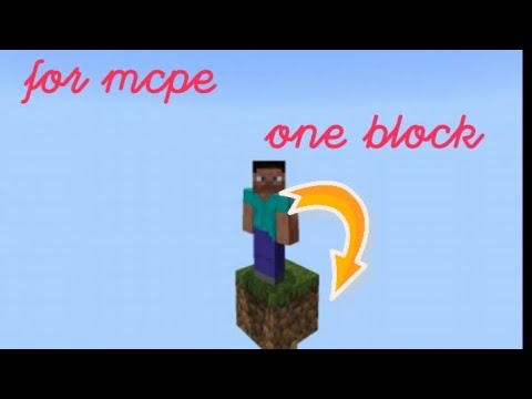 One block world for Minecraft pe 1.20 MCPE latest version - YouTube
