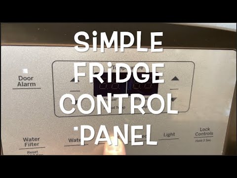 GE FRIDGE: CONTROL PANEL DISPLAY REVIEW - YouTube