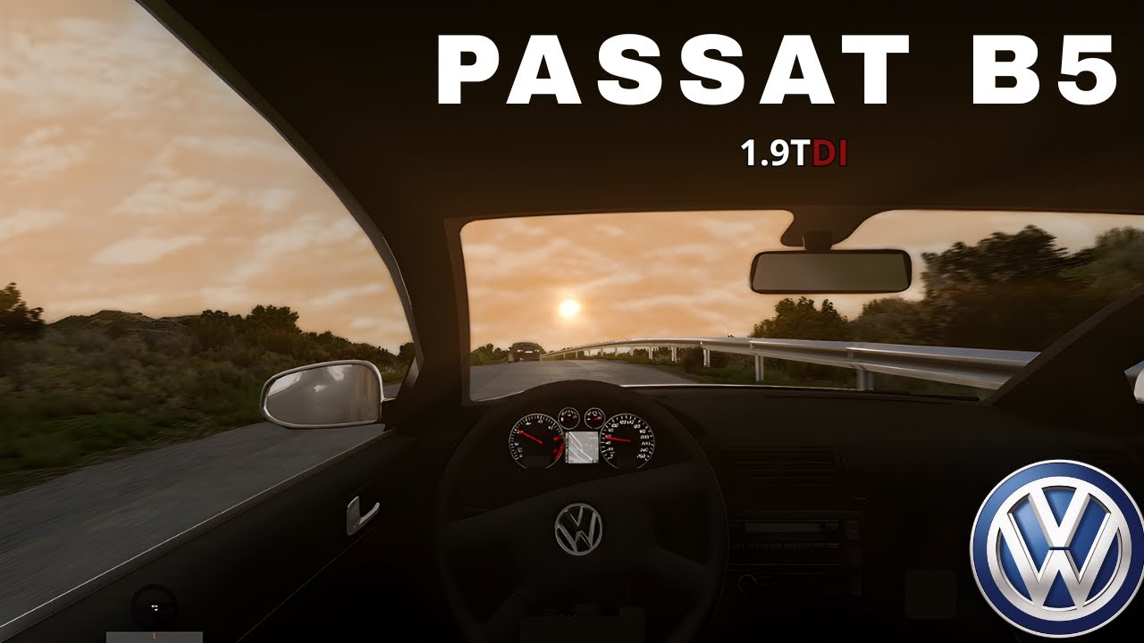 BEAMNG.DRIVE PASSAT B5 1.9TDI MANUAL REALISTIC DRIVE - YouTube