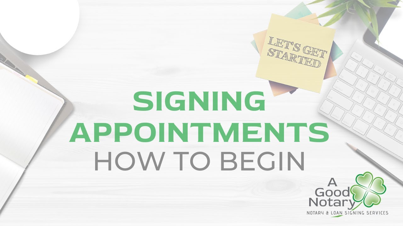 How-To Begin Your Loan Signing Appointment - YouTube