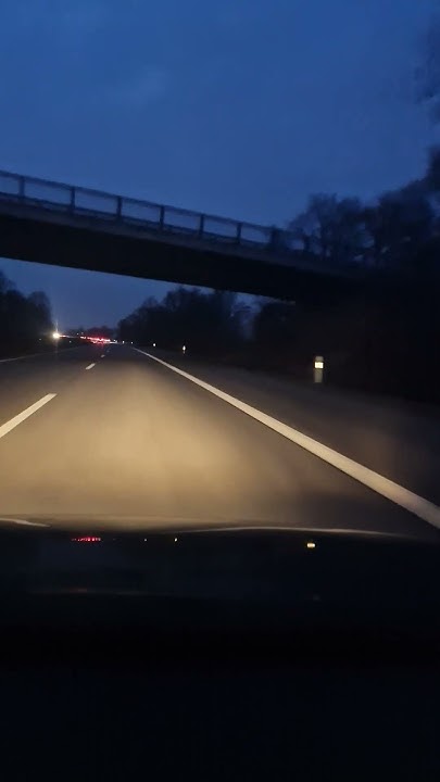 Germany, Autobahn at night - YouTube