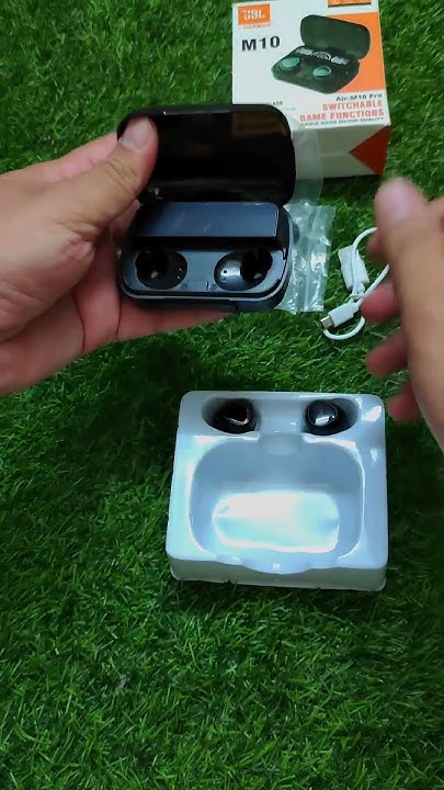 Air M10 Pro JBL Earbuds Unboxing TWS Airpods with Super Sound & High Quality Finger Touch ...