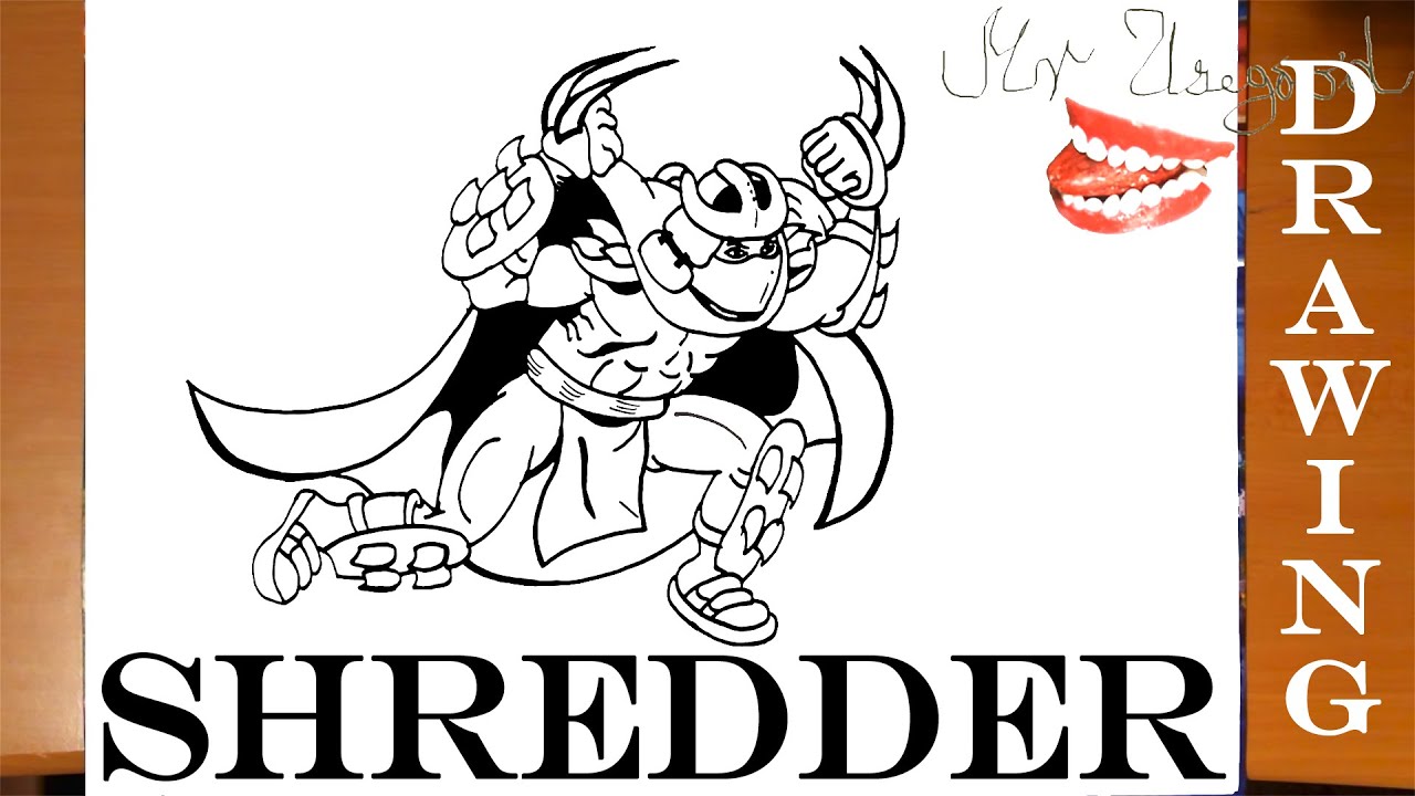 How to Draw SHREDDER - Teenage Mutant Ninja Turtles Easy | # ...