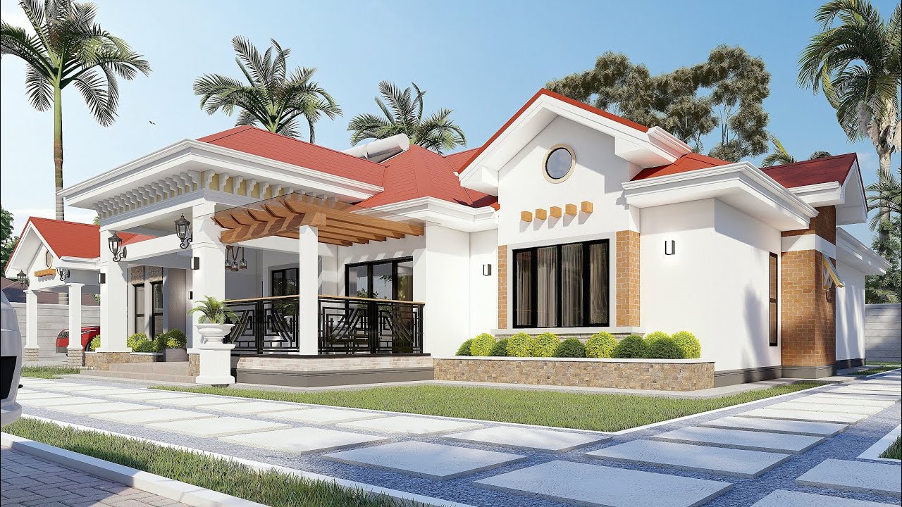 4 Bedroom House Design | House Plan | ALL ENSUITE | Exterior & Interior ...