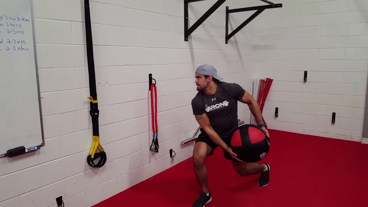 MB Split Stance Side Toss - YouTube